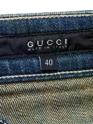 Gucci Tapered Stretch Cotton Denim Trousers
