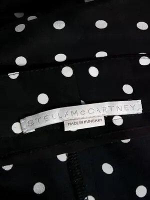 Stella McCartney Polka-dot Stripe Silk Trousers