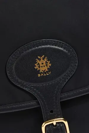 Bally Leather-trimmed Shell Shoulder Bag