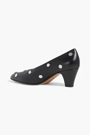 Bally Studded Leather Pumps