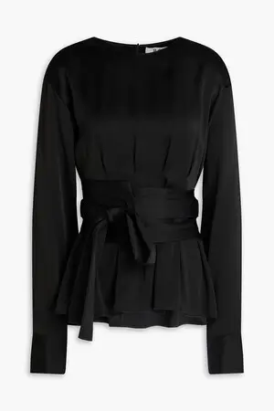 RÓHE Belted Satin Kimono