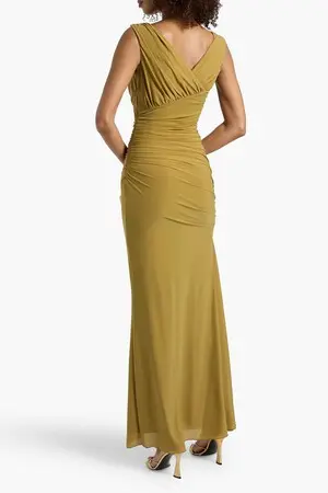 Ronny Kobo Sophia Draped Jersey Maxi Dress