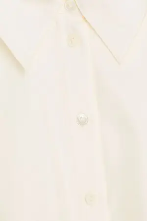 RÓHE Cutout Silk-twill Shirt