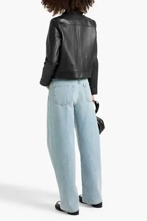Theory Leather Zip-up Jacket