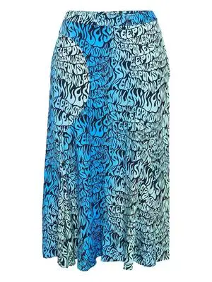 Stella McCartney Graphic Print Midi Skirt