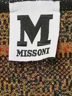 Missoni Wool-cotton Blend Crew Neck Sweater - Black