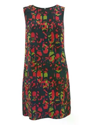 Missoni Sleeveless Geometric Print Silk Dress