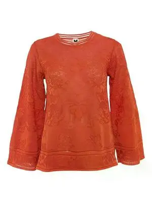 Missoni Intarsia Knit Crew Neck Sweater