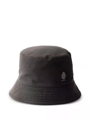 Prada Gabardine Bucket Hat - Black