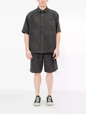 JUUN.J Geometric-patterned Short-sleeved Shirt