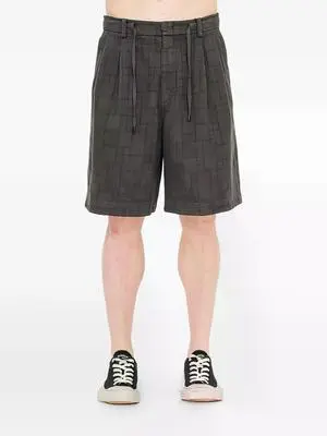 JUUN.J Geometric Pattern Drawstring Shorts