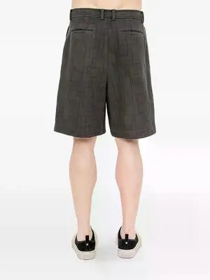 JUUN.J Geometric Pattern Drawstring Shorts