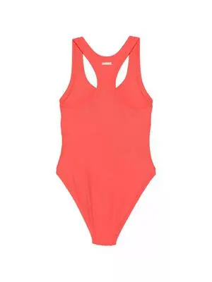 Heidi Klein Zip-up Honeycomb Texture Swimsuit