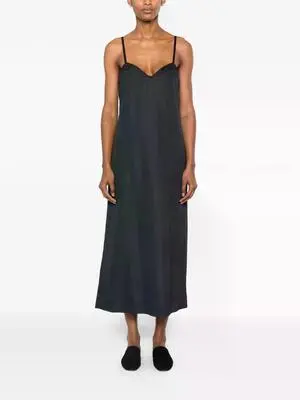 Carven Open-back Silk Midi Dress