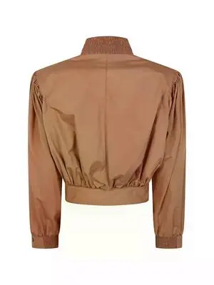 Chloé Belted Puff-sleeve Jacket - Brown