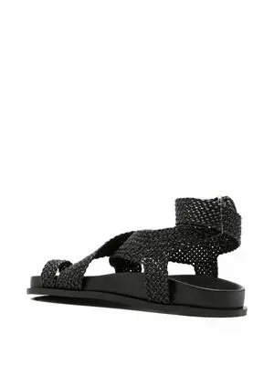 A.emery Jalen Woven Sandals - Black