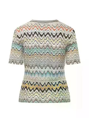 Missoni Zigzag Knit V-neck Top