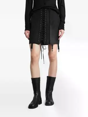 ANGELICA MONTINI Ottavia Corset Mini Skirt - Black