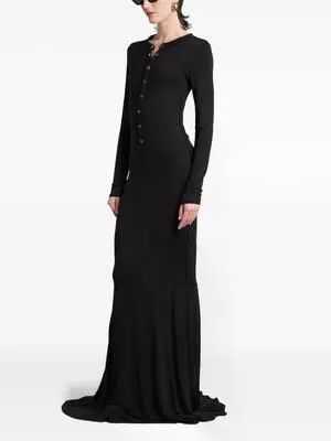 ANGELICA MONTINI Ludovica Button-up Maxi Dress