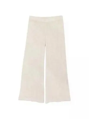 Suzie Kondi Light Terry-cloth Wide-leg Trousers