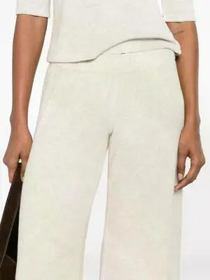Suzie Kondi Light Terry-cloth Wide-leg Trousers