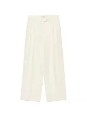 Calvin Klein Off- Pleated Tailored Wide-leg Trousers