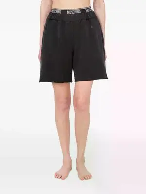 Moschino Waistband Raw-cut Shorts