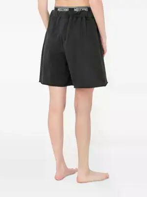 Moschino Waistband Raw-cut Shorts
