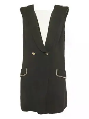Elisabetta Franchi Double-breasted Chain-detail Mini Dress