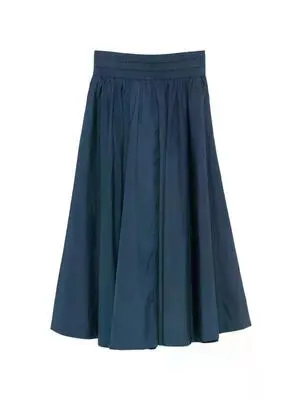 Suzie Kondi Kyria Gathered Midi Skirt - Blue