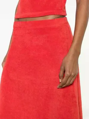Suzie Kondi Sienna Terry-cloth Midi Skirt