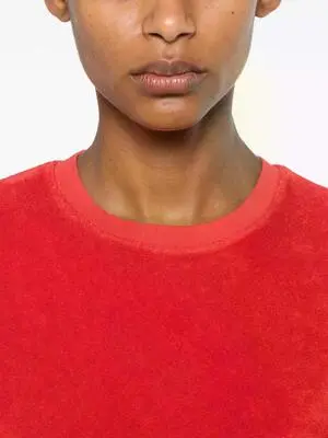 Suzie Kondi Terry Cloth Cropped T-shirt