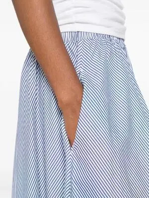 Suzie Kondi Kyria Striped Smocked Midi Skirt