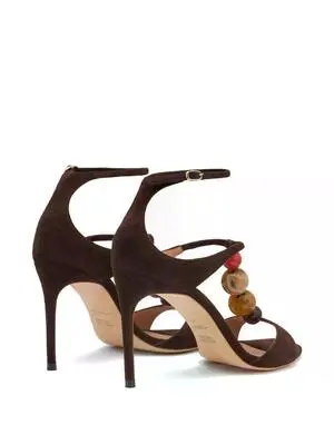 MALONE SOULIERS Leia Bead-embellished Sandals