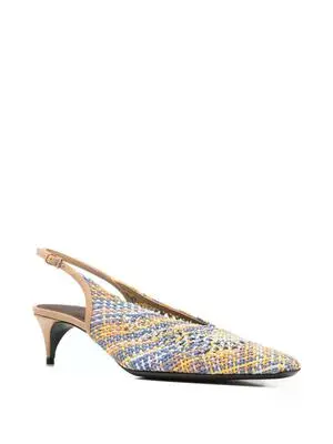 Bernadette Lolo Woven Slingback Pumps