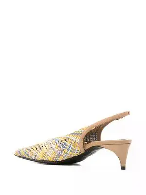 Bernadette Lolo Woven Slingback Pumps