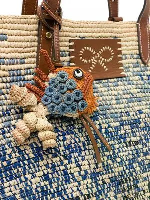 ANYA HINDMARCH Woven Raffia Tote Bag