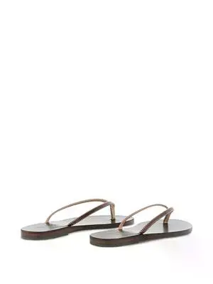 ANCIENT GREEK SANDALS Saionara Thong Sandals - Brown