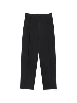 Valentino Garavani Cotton Gabardine Pants With Vlogo Embroidery - Black
