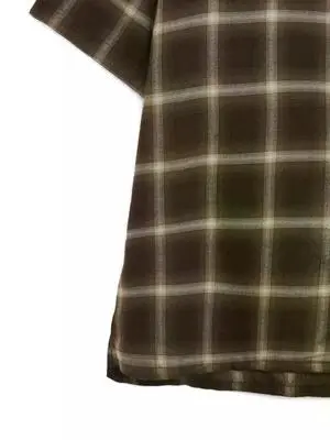SSSTEIN Check-pattern Shirt