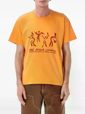 VANS X Julian Klincewicz Joyous Chorus Crew-neck T-shirt - Orange