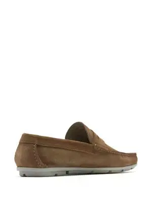 Magnanni Suede Penny Loafers