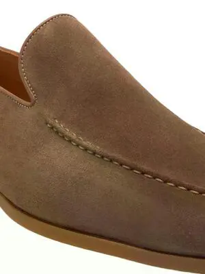 Magnanni Suede Apron Toe Loafers