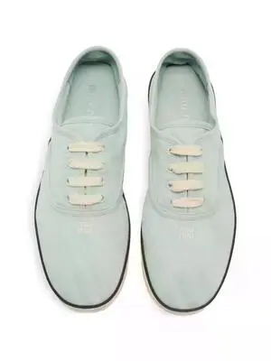 Miu Miu Logo-embossed Lace-up Sneakers