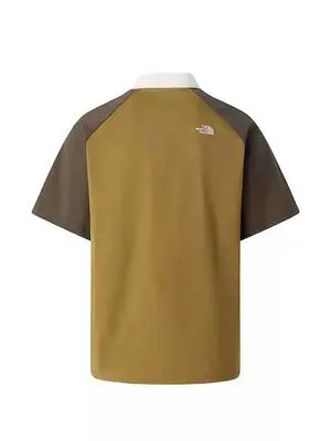 The North Face Colour-block Raglan-sleeve Polo Shirt