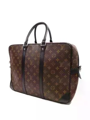 LOUIS VUITTON Porte-documents Monogram Macassar Briefcase