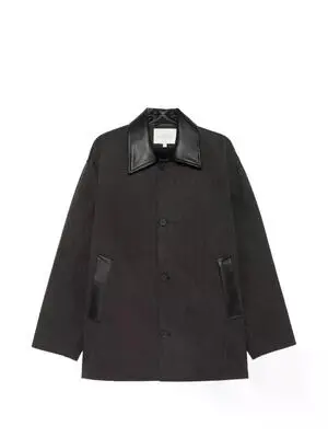 Studio Nicholson Meter Leather-collar Jacket