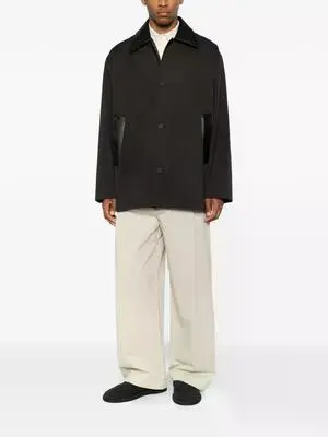 Studio Nicholson Meter Leather-collar Jacket