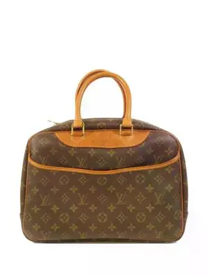 LOUIS VUITTON Monogram Deauville Tote Bag - Brown