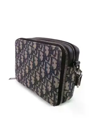 Dior Oblique Canvas Zipped Shoulder Bag